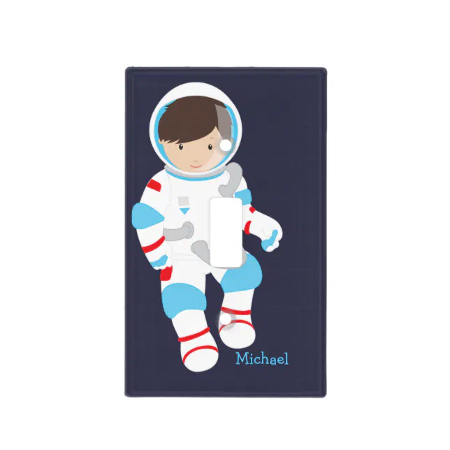 Cool Custom Astronaut Outer Space Light Switch Cover | Zazzle