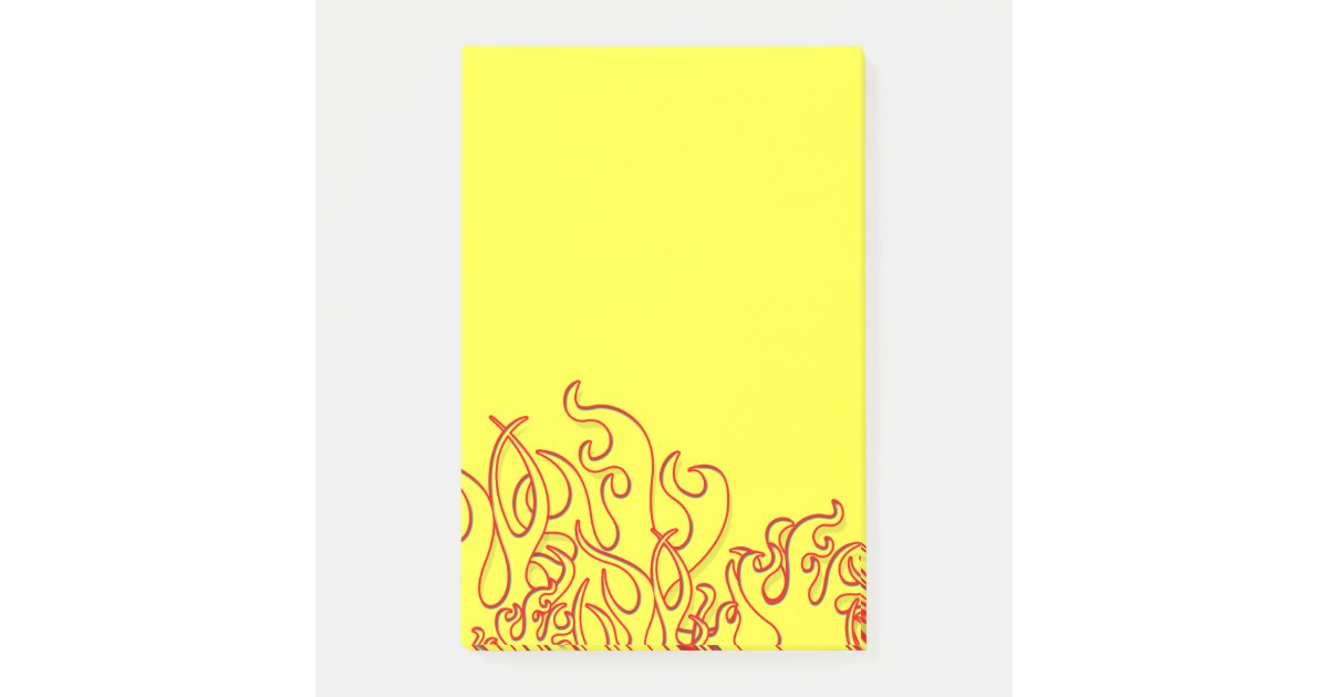 Cool Custom Flames Post-It-Notes Post-it Notes | Zazzle