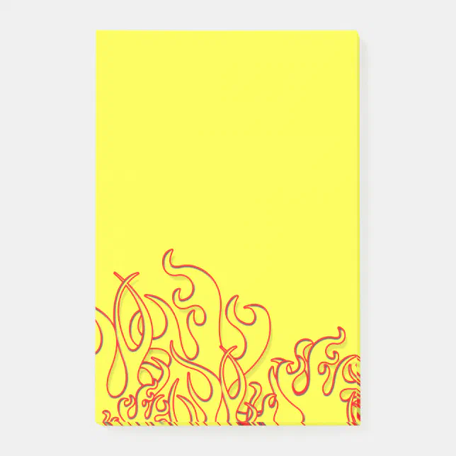 Cool Custom Flames Post-It-Notes Post-it Notes | Zazzle