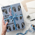 Cool Custom Gamer Wrapping Paper | Zazzle