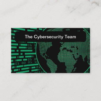 Cool Cybersecurity Defense Business Cards | Zazzle