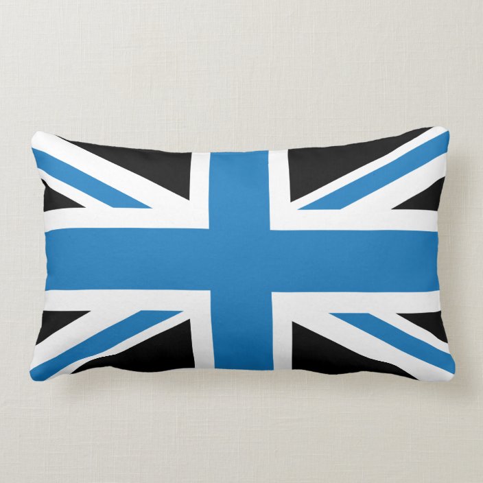 Cool Dark Blue Union Jack British(UK) Flag Lumbar Pillow | Zazzle.com