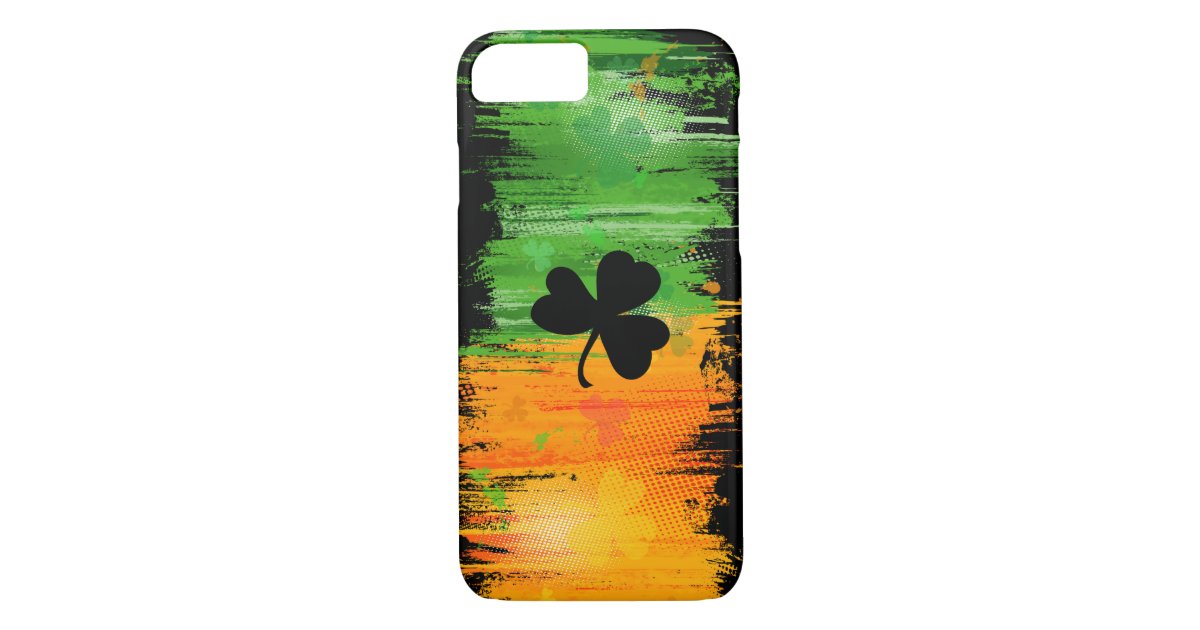 Cool Dark Lucky Clover and Ink Case-Mate iPhone Case | Zazzle.com