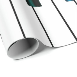 Cool Dark Psychedelic Piano Keys Wrapping Paper | Zazzle