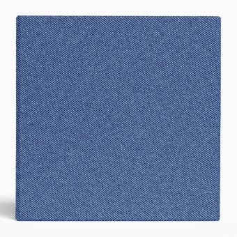 Cool Denim Blue Jeans 3 Ring Binder | Zazzle