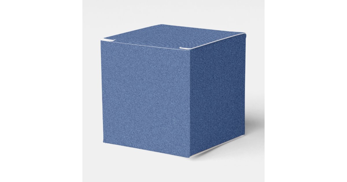 Cool Denim Blue Jeans Favor Boxes | Zazzle