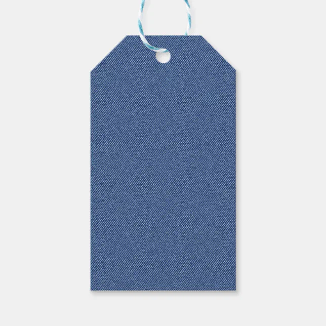 Cool Denim Blue Jeans Gift Tags | Zazzle