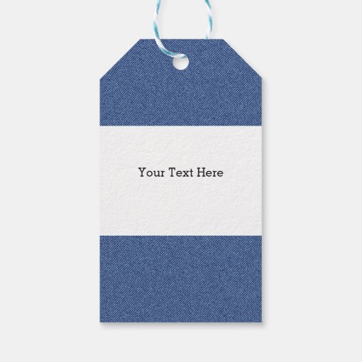 Cool Denim Blue Jeans Gift Tags | Zazzle