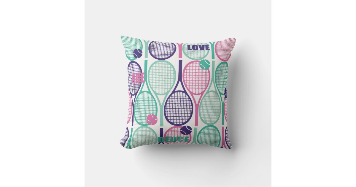 Cool Design for Tennis players, coaches... Throw Pillow | Zazzle