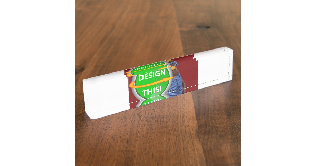 COOL! Desk Nameplate - Custom | Zazzle