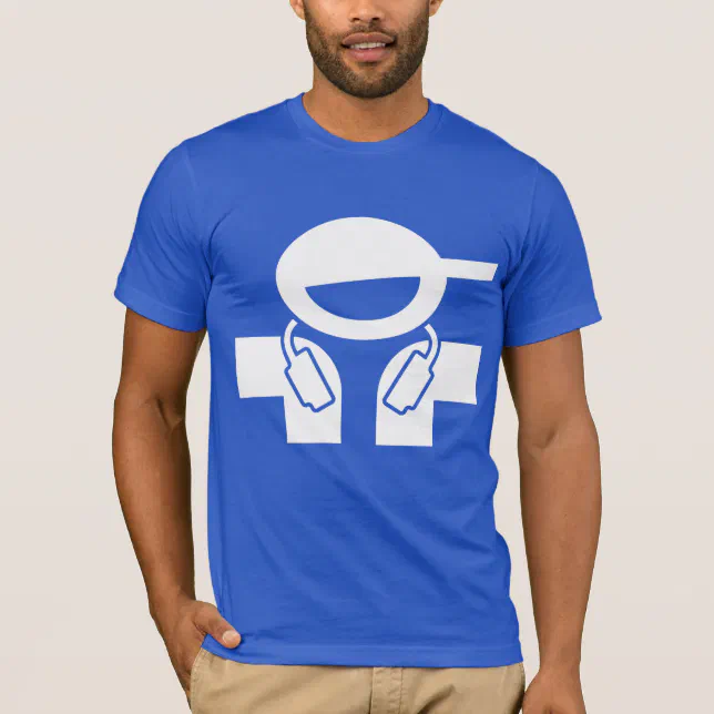 Cool DJ t-shirt - Disc Jockey with music headphone | Zazzle