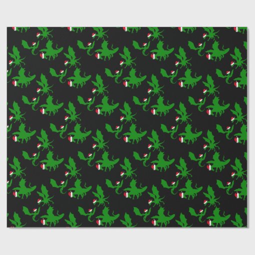 Cool Dragon Christmas Wrapping Paper | Zazzle