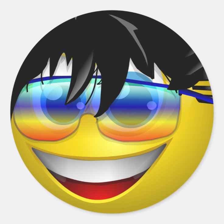 COOL DUDE CLASSIC ROUND STICKER | Zazzle