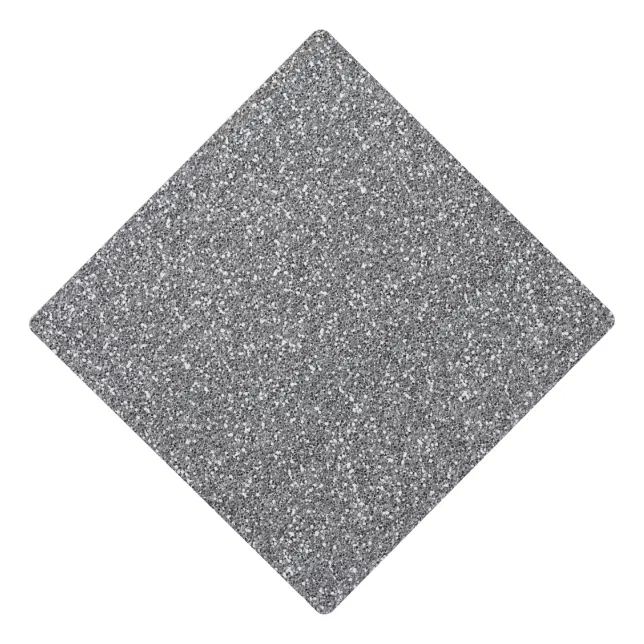 Cool Elegant Silver Glitter Graduation Cap Topper | Zazzle