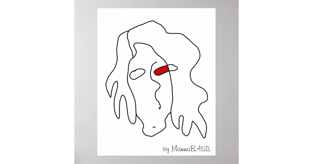 Cool Face Poster! Poster | Zazzle