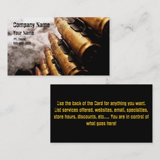 Cool ffl dealer card | Zazzle