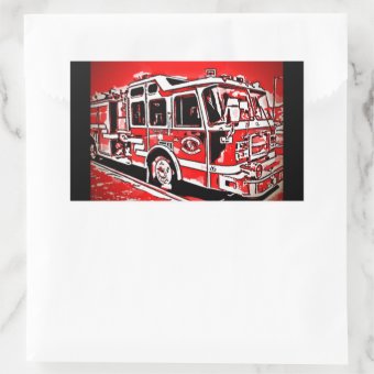 Cool Fire Truck Stickers | Zazzle