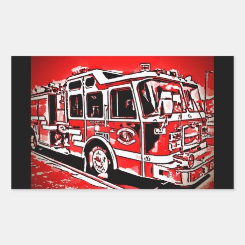 Fire Truck Stickers - 100% Satisfaction Guaranteed | Zazzle