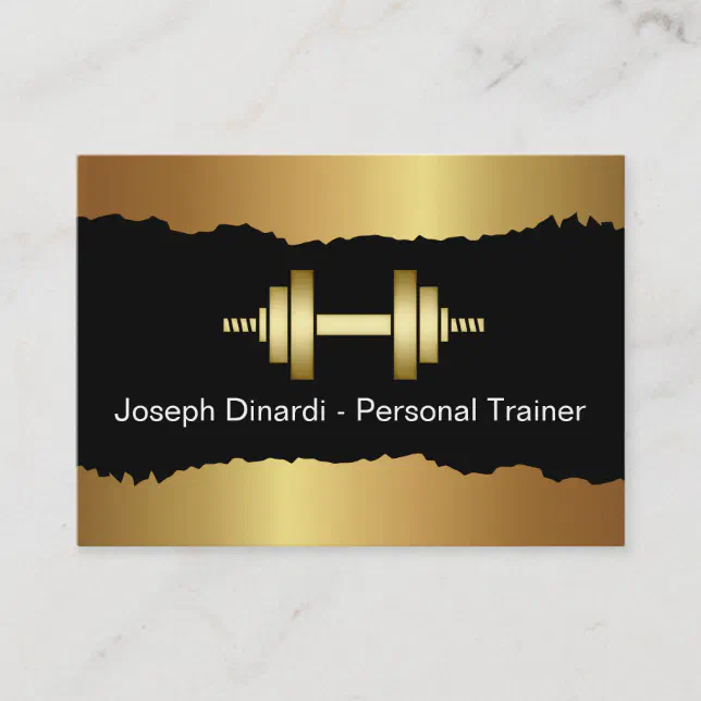 Cool Fitness Trainer Modern Business Cards | Zazzle