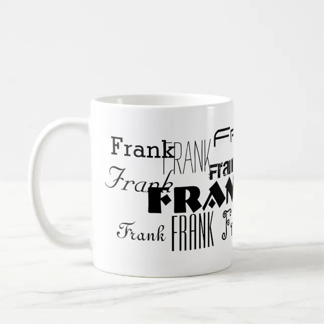 Cool Fonts Your Name Personalized Coffee Mug | Zazzle