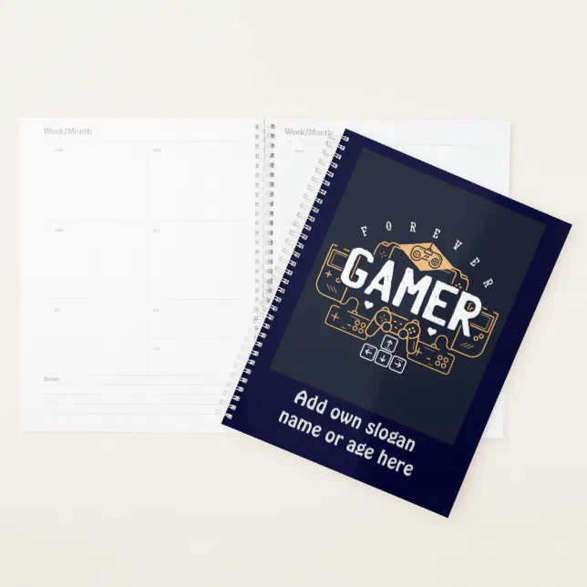 Cool Forever GAMER Gaming Gifts Teen Boy Girl Planner | Zazzle