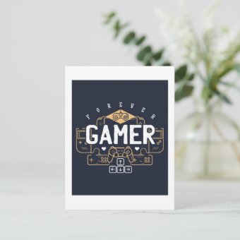 Cool Forever GAMER Gaming Gifts Teen Boy Girl Postcard | Zazzle