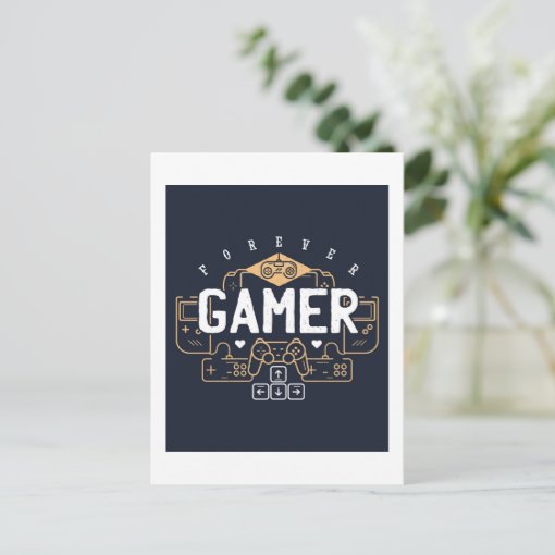 Cool Forever GAMER Gaming Gifts Teen Boy Girl Postcard | Zazzle