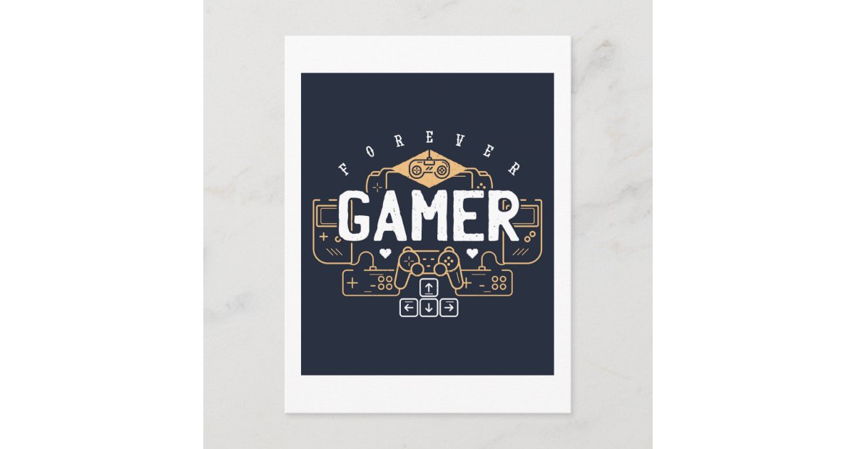 Cool Forever GAMER Gaming Gifts Teen Boy Girl Postcard | Zazzle
