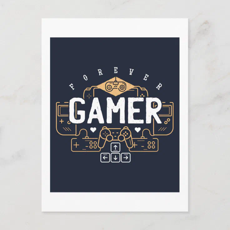 Cool Forever GAMER Gaming Gifts Teen Boy Girl Postcard | Zazzle