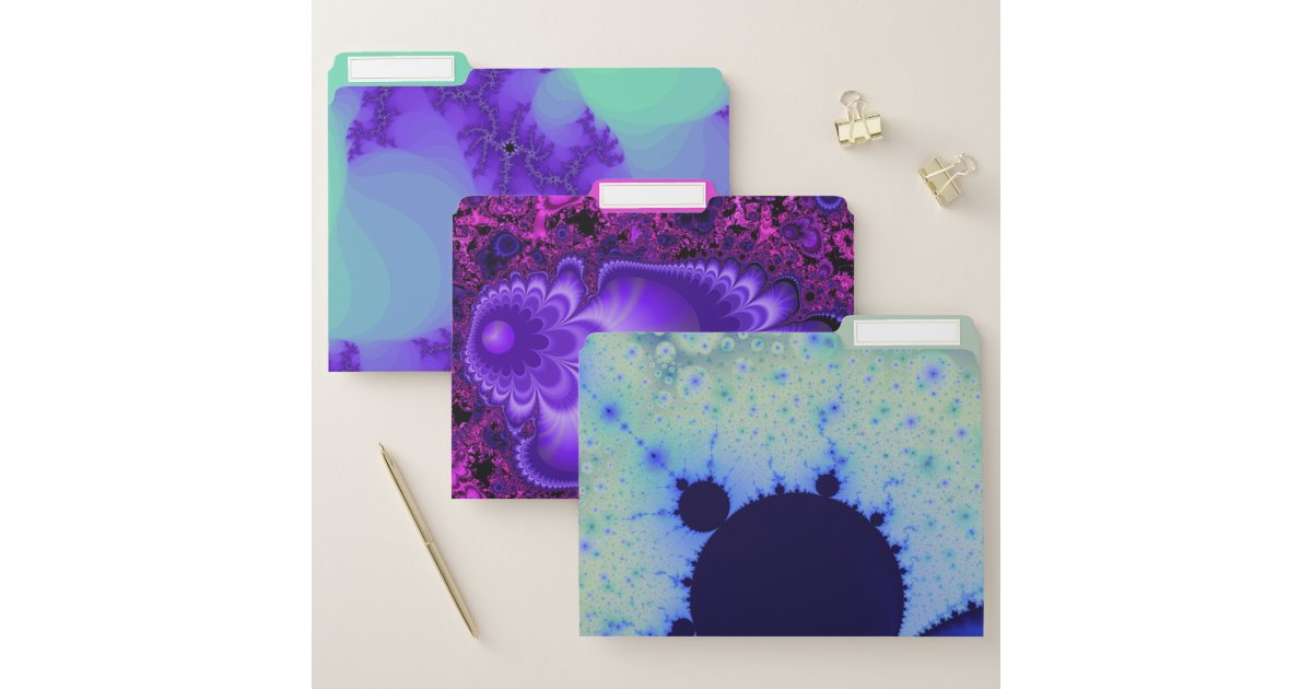 Cool Fractals File Folders | Zazzle