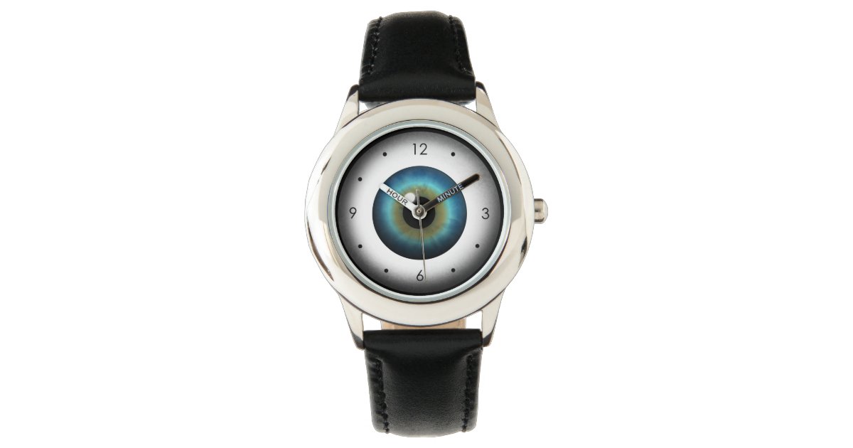 Cool Freaky Weird Blue Eye Eyeball Wrist Watch | Zazzle