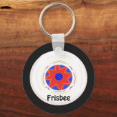 Cool Frisbee Design Keychain | Zazzle
