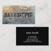 Cool Frozen Ice Baby Sitter Business Card | Zazzle