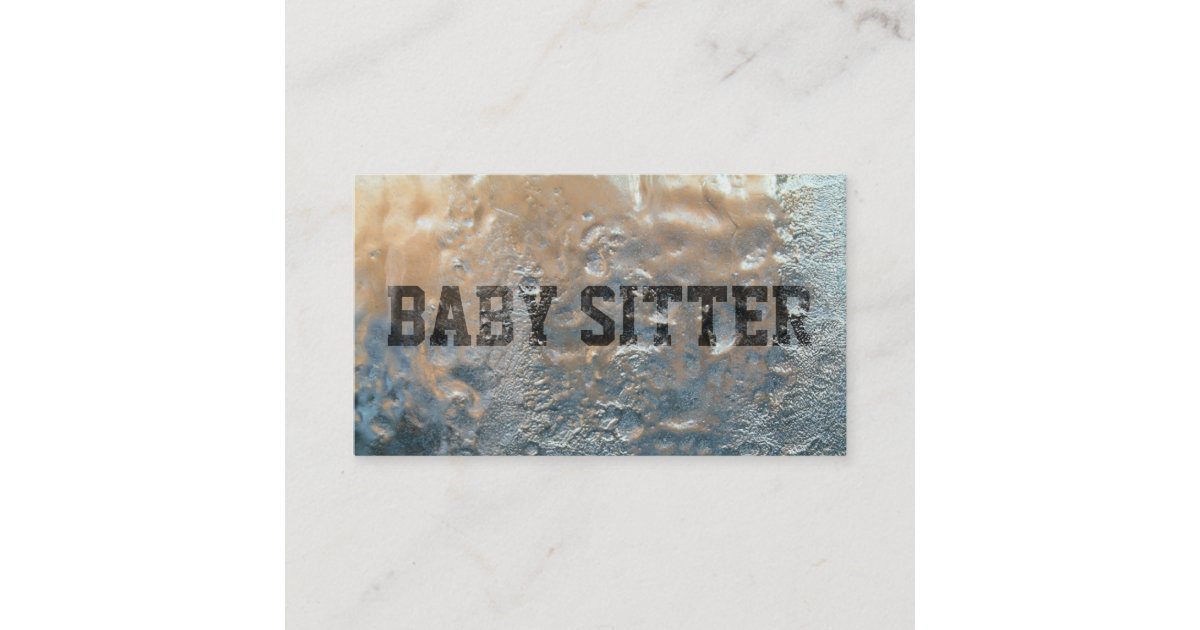 Cool Frozen Ice Baby Sitter Business Card | Zazzle
