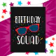 Cool Fun Matching Group Party Crew Birthday Squad Card | Zazzle