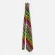 Cool Funky Retro Colorful Striped Pattern Tie | Zazzle
