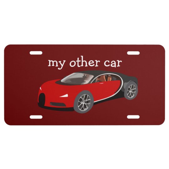 Cool Funny Car Tag Design License Plate | Zazzle.com