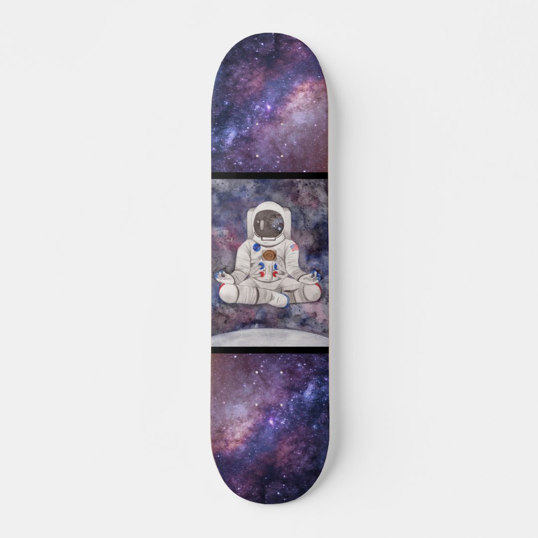 Cool Galaxy Astronaut Skateboard | Zazzle