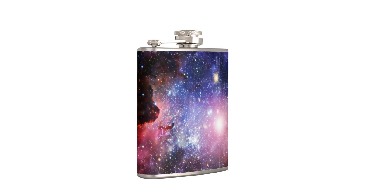 Cool galaxy nebula hip flask | Zazzle
