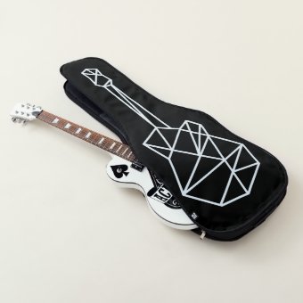 cool geometric guitar case for stylish guitarists | Zazzle