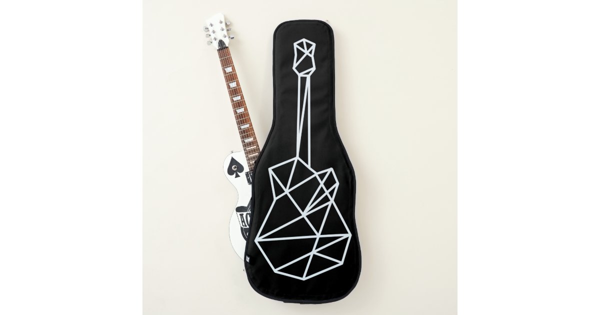 cool geometric guitar case for stylish guitarists | Zazzle
