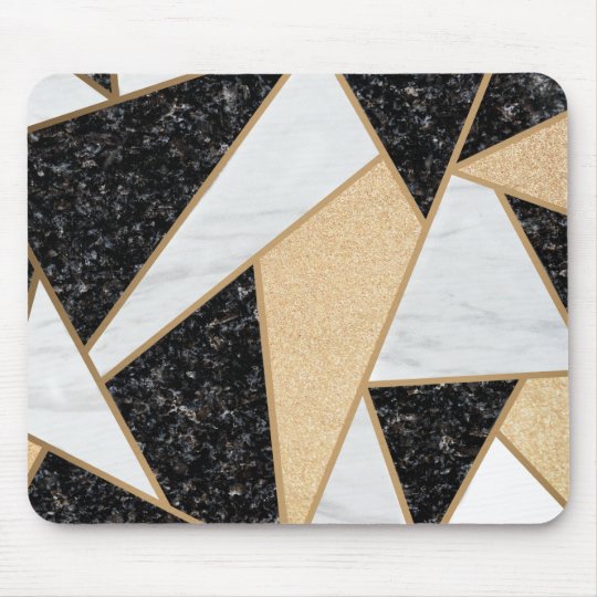 Cool Geometric Marble Mouse Pad | Zazzle.com