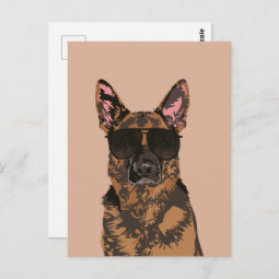 Cool German Shepherd for German Shepherd Lovers Postcard | Zazzle