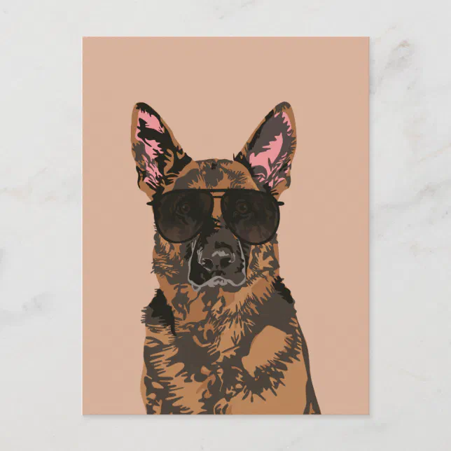 Cool German Shepherd for German Shepherd Lovers Postcard | Zazzle