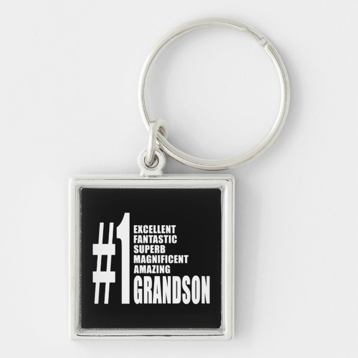 Cool Gifts for Grandsons : Number One Grandson Keychain | Zazzle.com