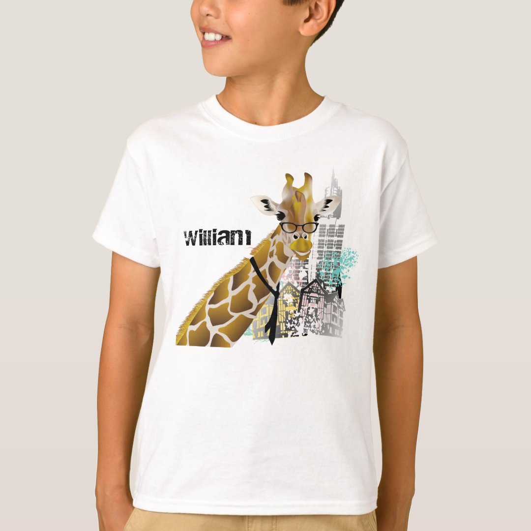 Cool Giraffe Kids T Shirts | Zazzle