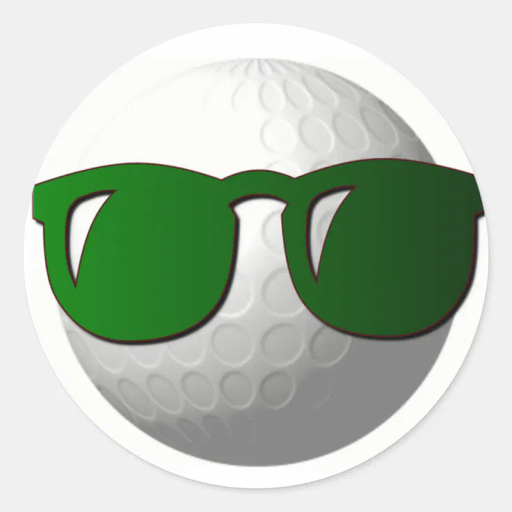 Cool Golf Ball Design Sticker | Zazzle