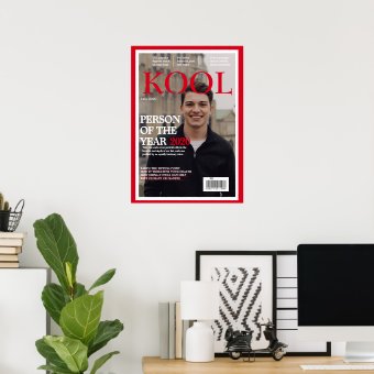 Cool Graduation Fake Magazine Cover Photo Poster | Zazzle