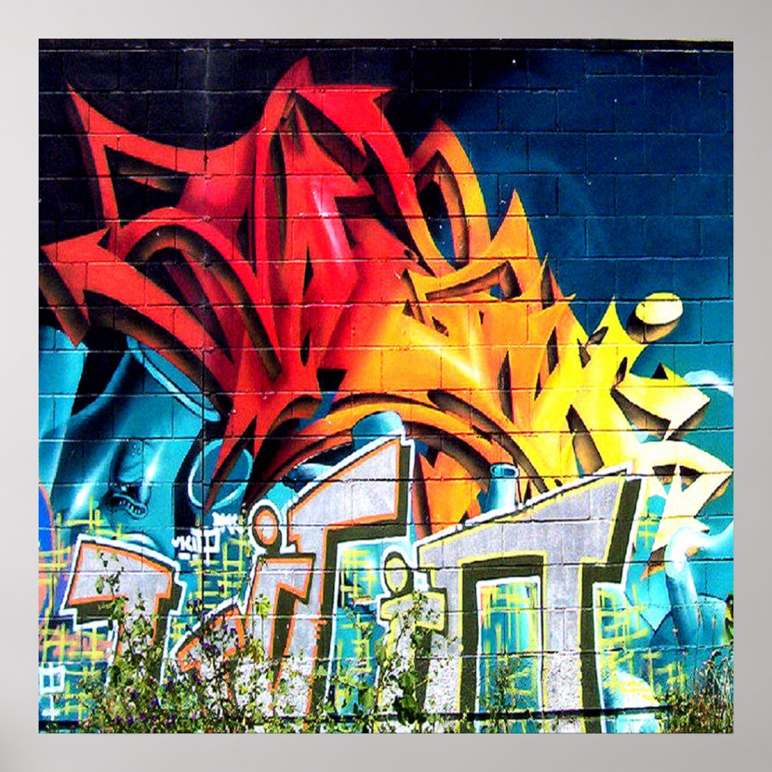 Cool Graffiti home office decor acryllic | Zazzle