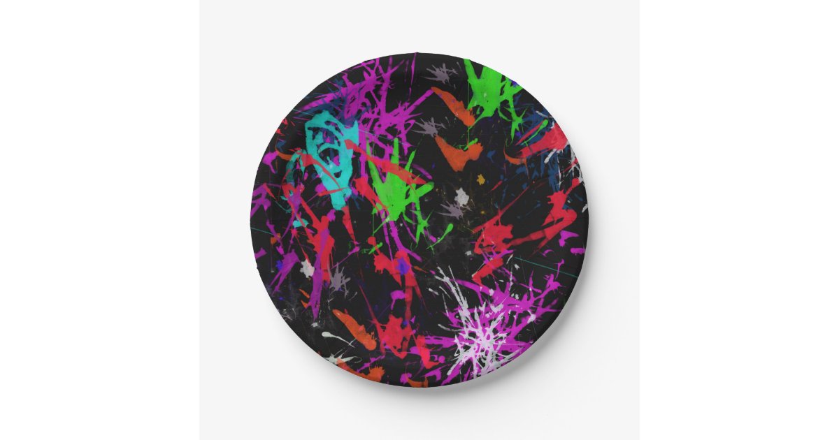 Cool Graffiti Paper Plate | Zazzle